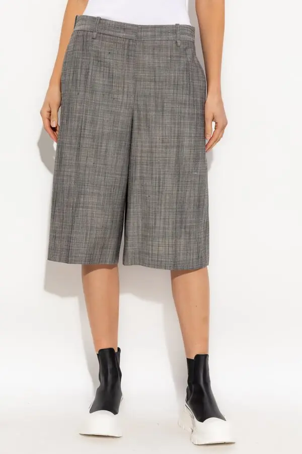 JIL SANDER Creased Pleat Shorts