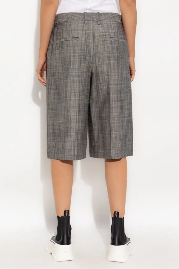 JIL SANDER Creased Pleat Shorts