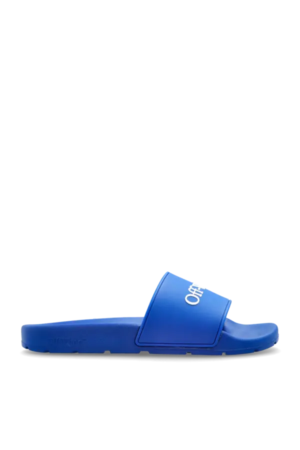 Off-White Logo Slides - Blue