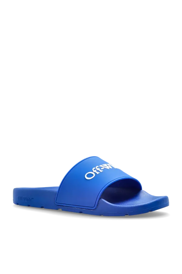 Off-White Logo Slides - Blue