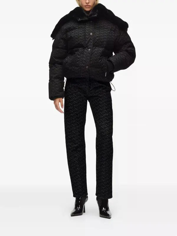 Karl Lagerfeld Logo-pattern Puffer Jacket
