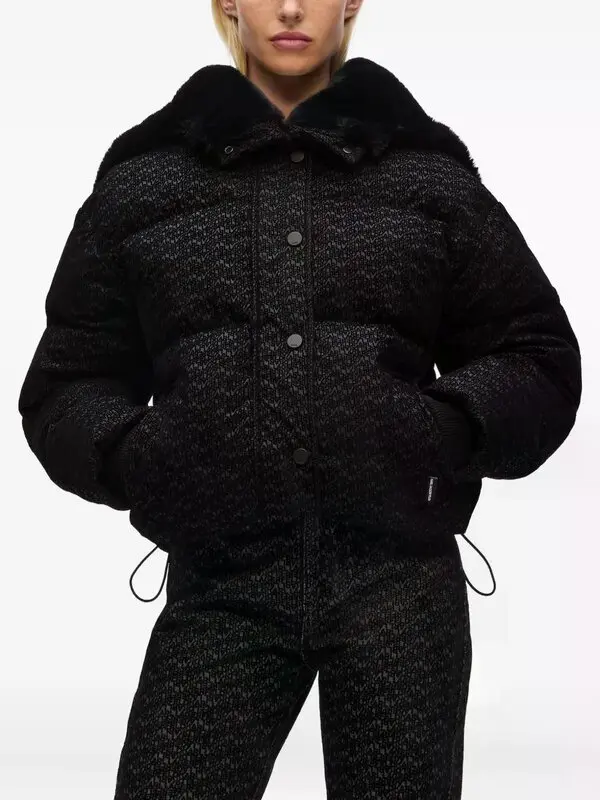 Karl Lagerfeld Logo-pattern Puffer Jacket