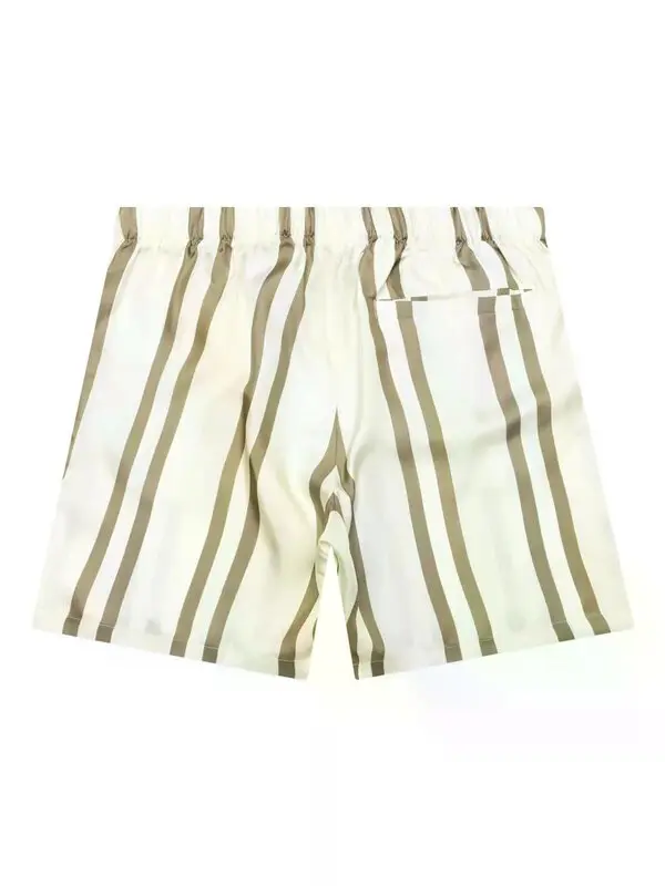 John Elliott Striped Silk Shorts