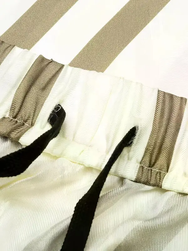 John Elliott Striped Silk Shorts