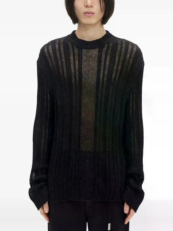 ANN DEMEULEMEESTER Halvar Ribbed-knit Sweater