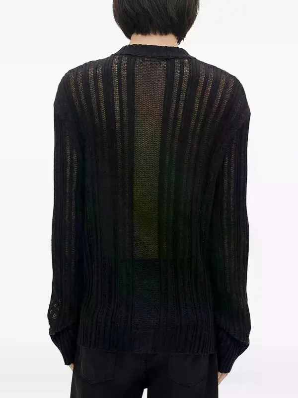ANN DEMEULEMEESTER Halvar Ribbed-knit Sweater