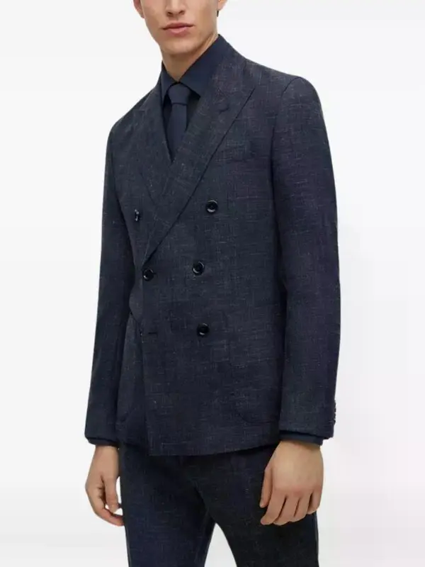 BOSS Pleated Double-breasted Suit