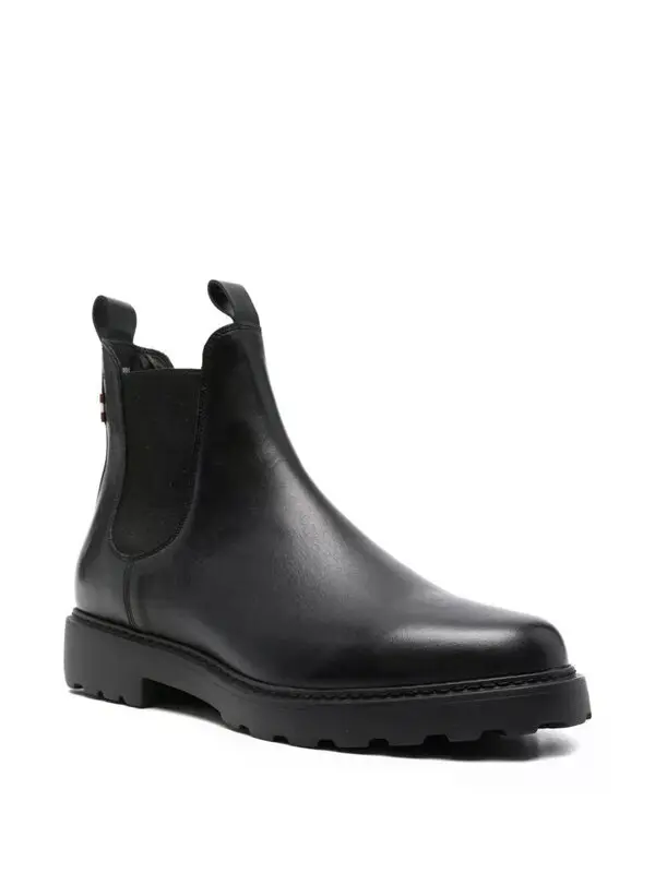 Bally Anni Moon Leather Boots - Black