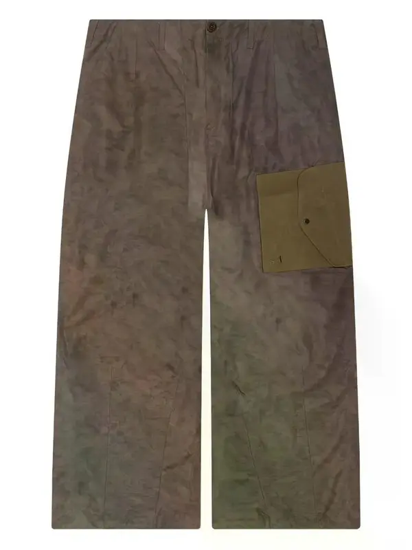 AWAKE NY Patch-pocket Trousers - Green