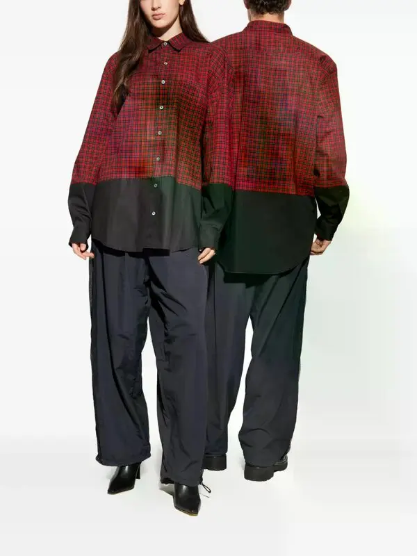 Vetements Checked Two-tone Shirt