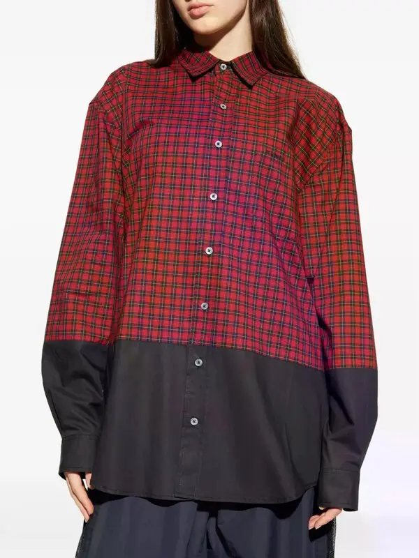 Vetements Checked Two-tone Shirt