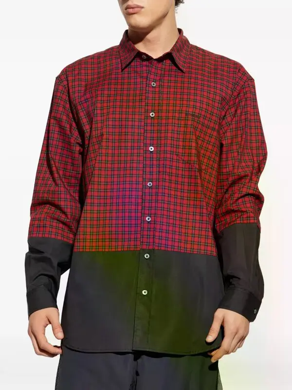 Vetements Checked Two-tone Shirt