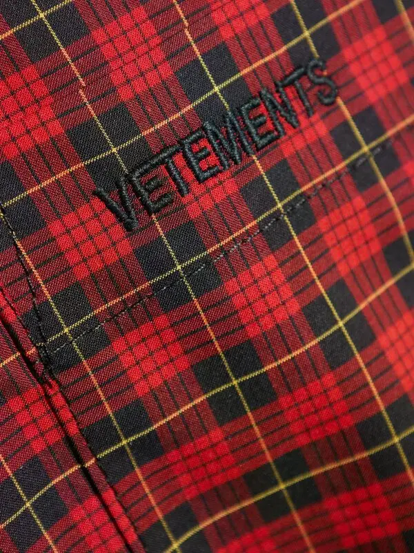 Vetements Checked Two-tone Shirt