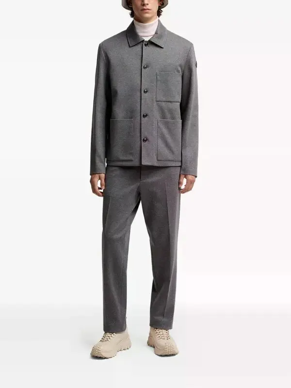 Moncler Button-fastening Jersey Trousers