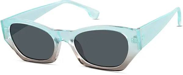 Zenni Retro Cat-eye Full Rim Sunglasses - Blue