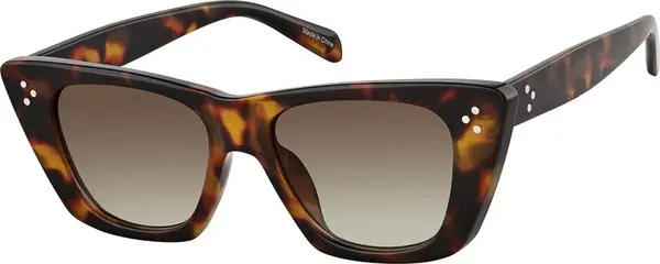 Zenni Retro Cat-eye Full Rim Sunglasses - Tortoiseshell