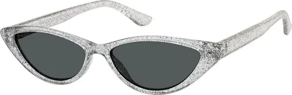 Zenni Cat-eye Full Rim Sunglasses - Silver