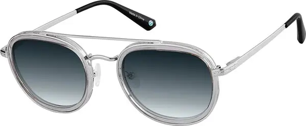 Zenni Round Full Rim Sunglasses - Gray