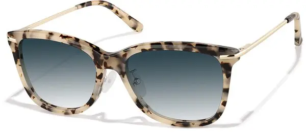 Zenni Square Full Rim Frame Sunglasses - Cream Tortoiseshell