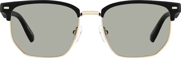 Zenni Vintage Browline Full Rim Frame Sunglasses - Black