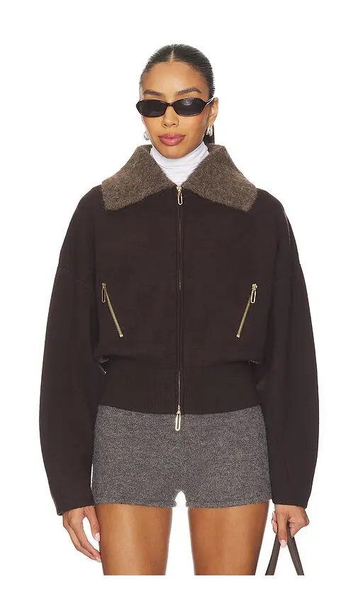 Clea Dakota Boiled Wool Bomber