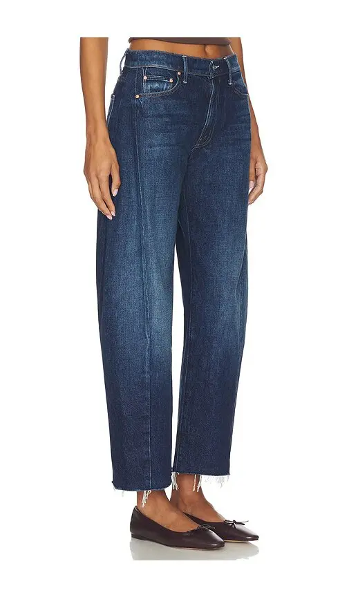 MOTHER The Mid Rise Full-pipe Flood Fray Jeans