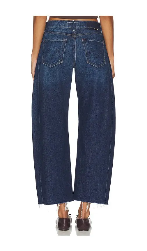 MOTHER The Mid Rise Full-pipe Flood Fray Jeans