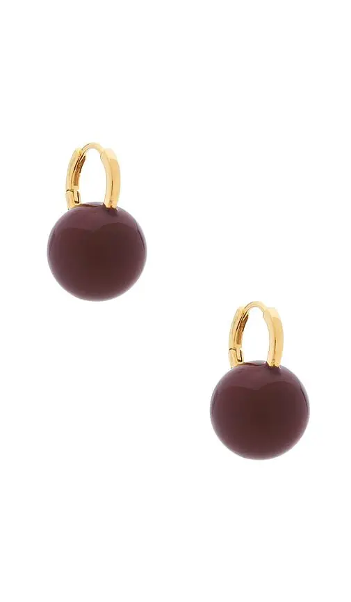 CASA CLARA Tavi Earrings - Deep Cherry