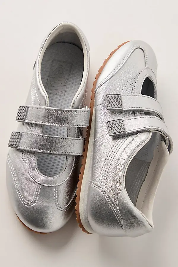 VANS Lx Mary Jane Slip-on Sneakers - Silver