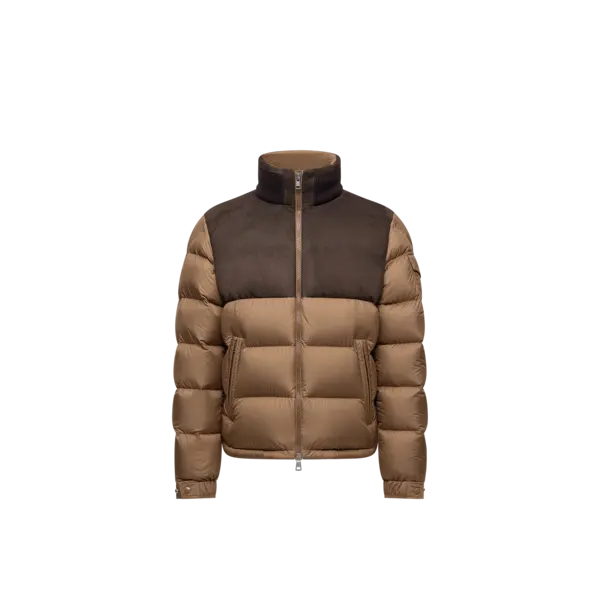 Moncler Cheverny Suede Short Down Jacket