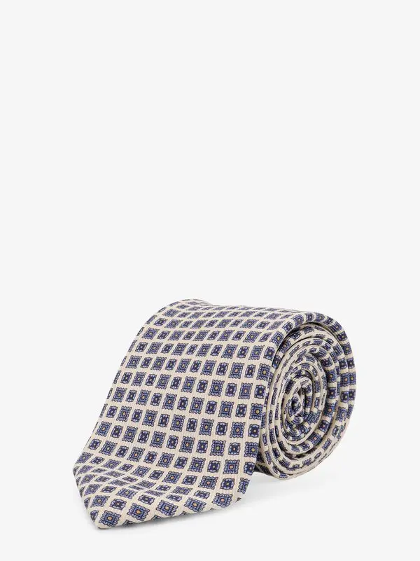 NUGNES 1920 Silk Tie - Blue