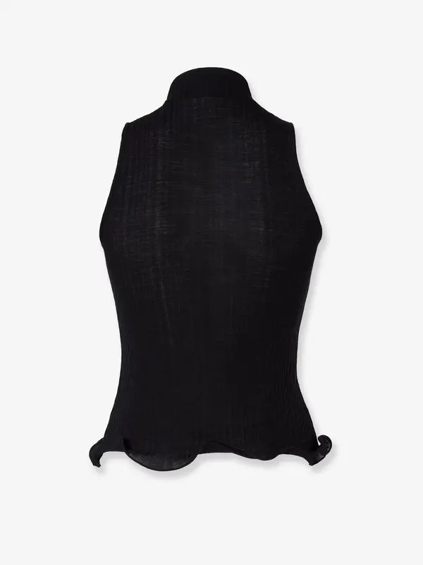 Fendi Ribbed Virgin Wool Top