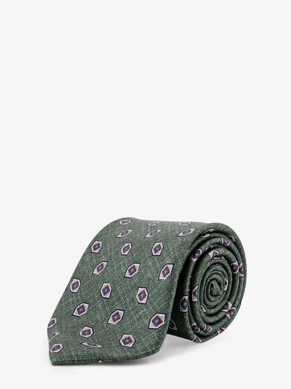 NUGNES 1920 Silk Tie - Green