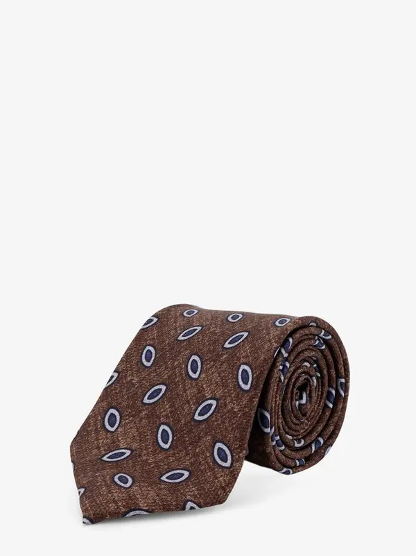 NUGNES 1920 Silk Neck Tie - Brown