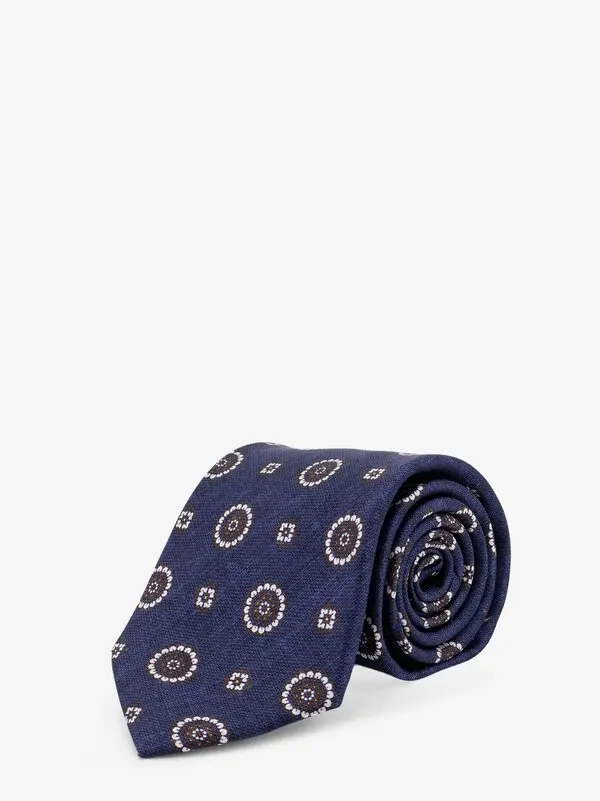 NUGNES 1920 Silk Tie - Blue