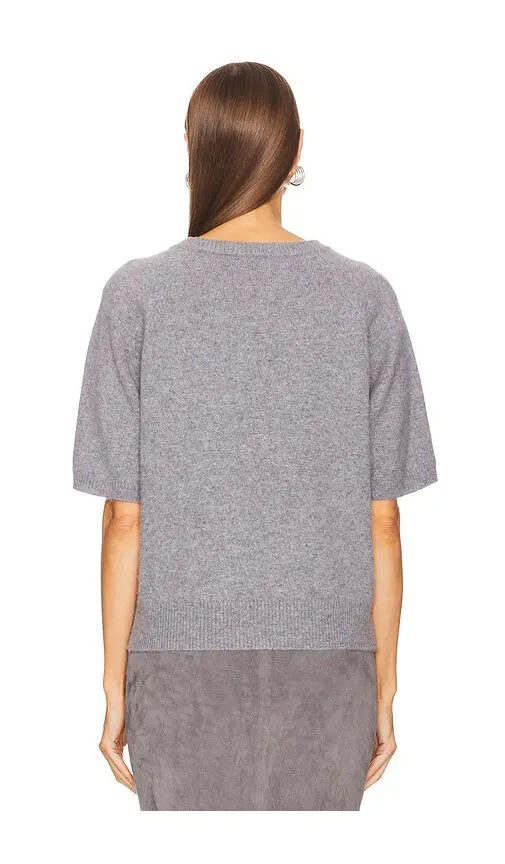 Sprwmn Short Sleeve Raglan Knit Top