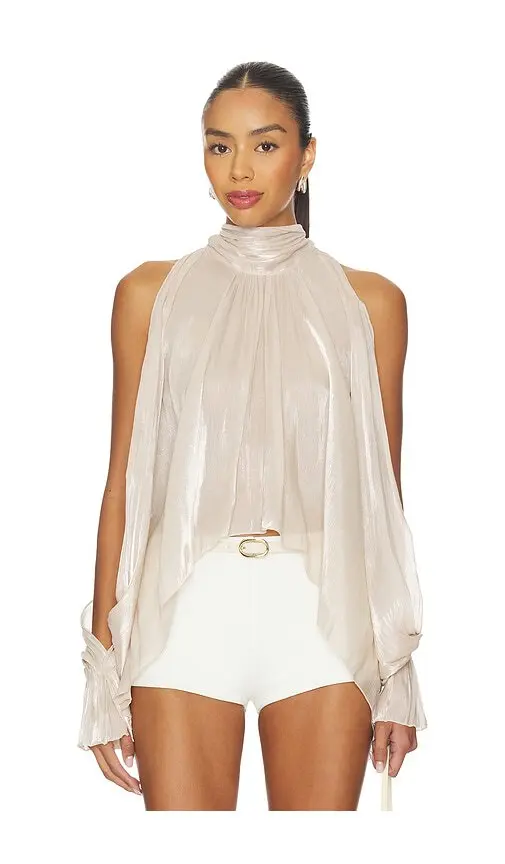 MORE TO COME Tilly Blouse - Beige