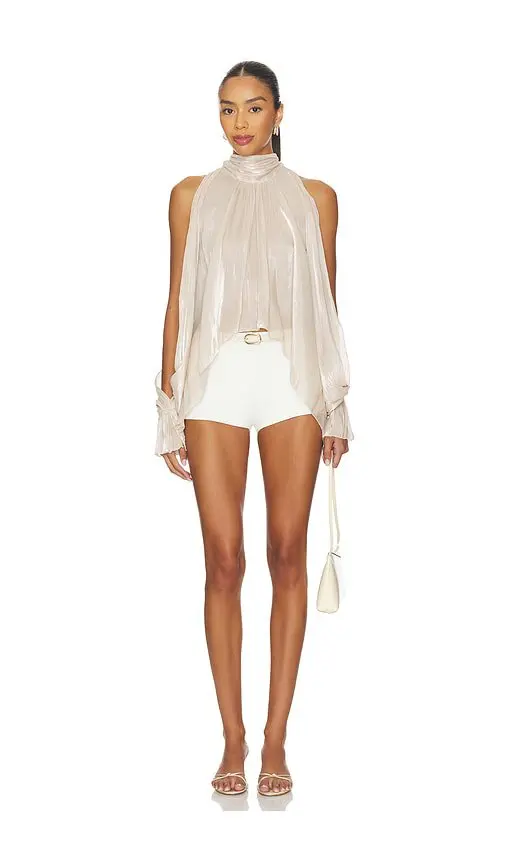 MORE TO COME Tilly Blouse - Beige