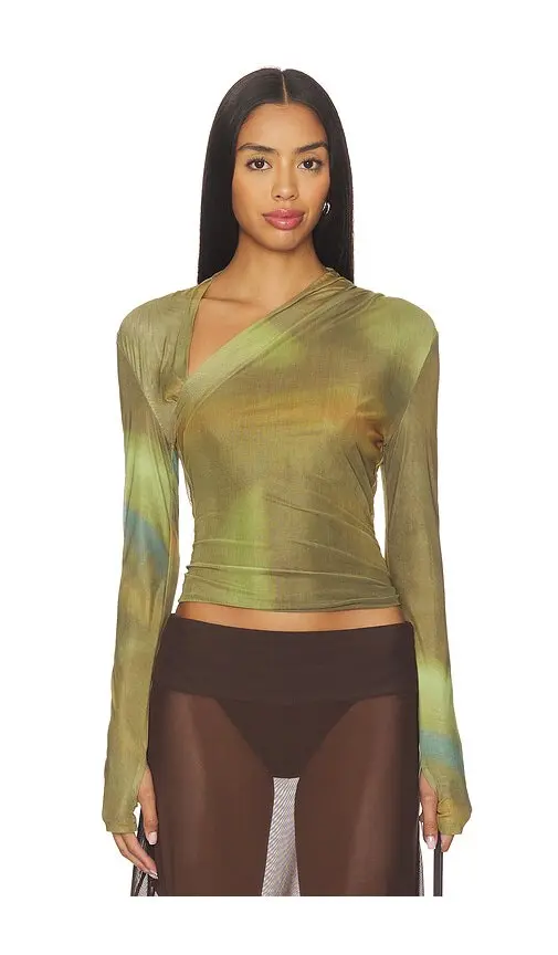MADISON THE LABEL Laury Mesh Top