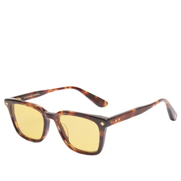 LUNETTERIE GÉNÉRALE Architect Sunglasses - Medium Tortoise/14k Gold