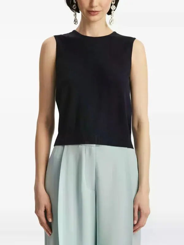 Oscar De La Renta Sleeveless Top - Blue