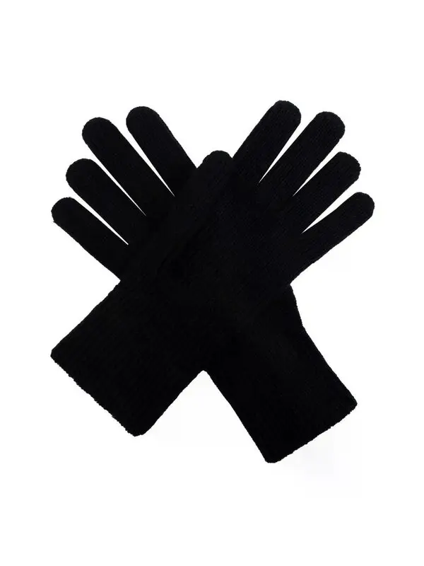 Moncler Logo-patch Gloves - Blue