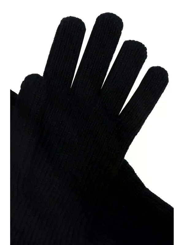 Moncler Logo-patch Gloves - Blue