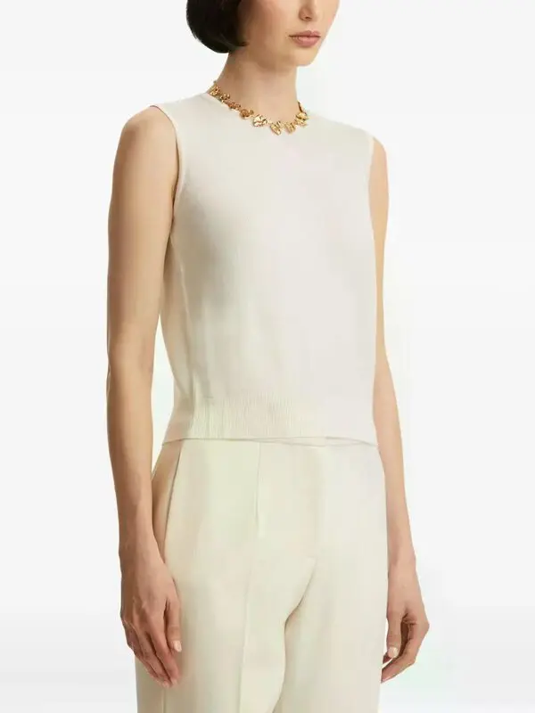 Oscar De La Renta Sleeveless Top - Neutrals