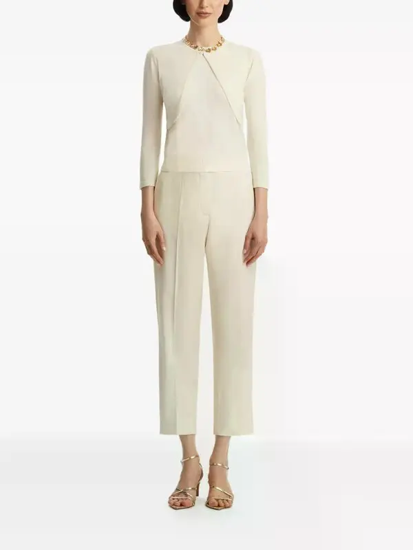 Oscar De La Renta Three-quarter Sleeve Bolero