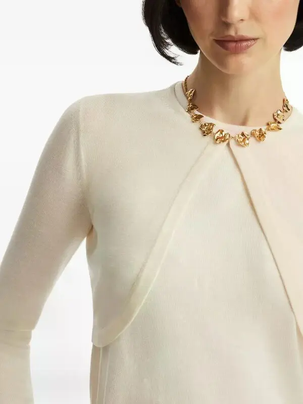 Oscar De La Renta Three-quarter Sleeve Bolero