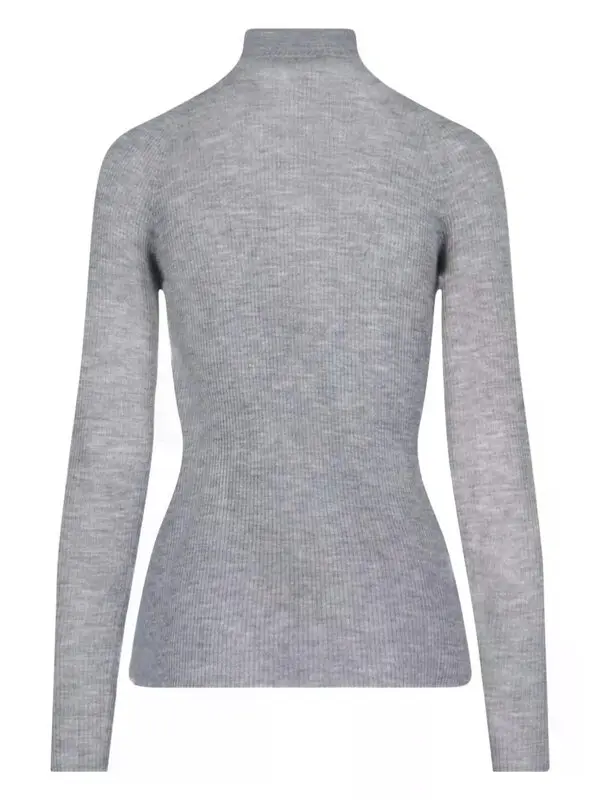 SA SU PHI Ribbed Turtleneck Sweater - Grey