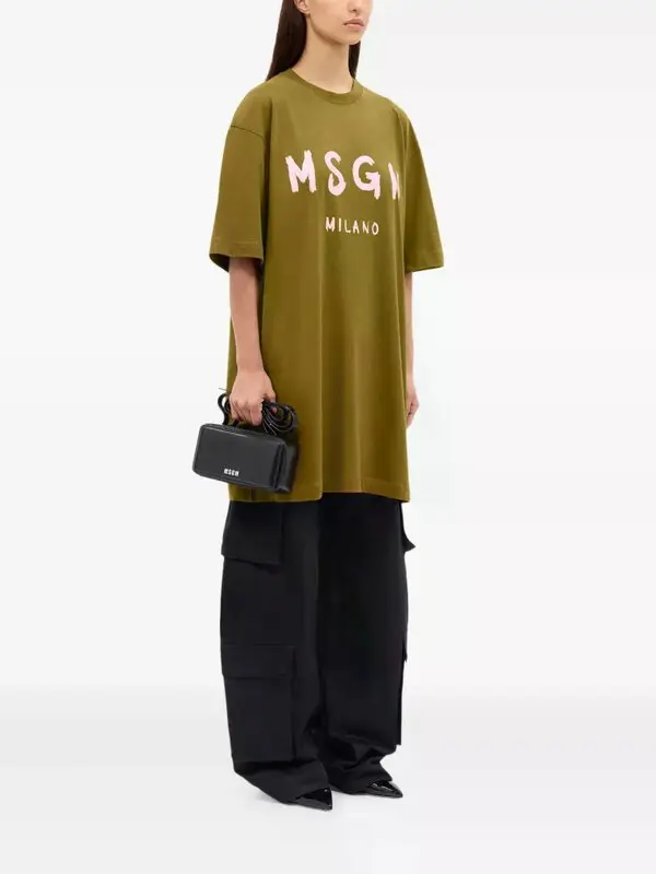 MSGM Logo-print T-shirt Dress
