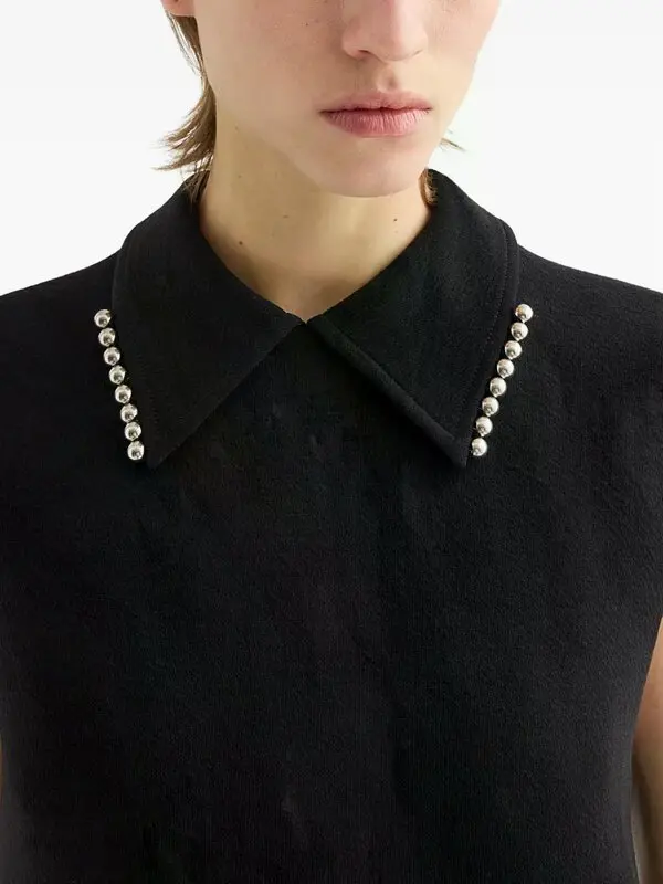 JIL SANDER Peter Pan-collar Studded Dress