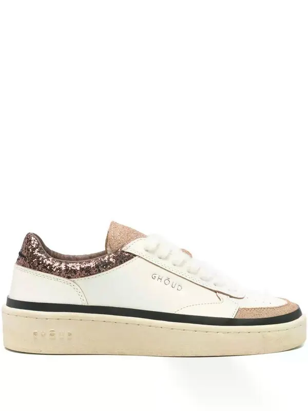 GHOUD VENICE Pads Glitter-detail Panelled Sneakers
